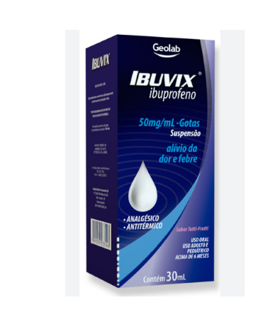 IBUPROFENO 50 MG (IBUVIX) GTS 30 ML GEOLAB | likemed
