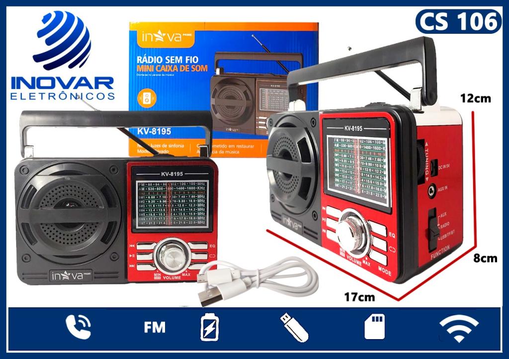 CS 106 RADIO RETRO AM/FM/SW BLUETOOTH GT1088 (LxAxP): 18 cm x 11 cm x 8 ...