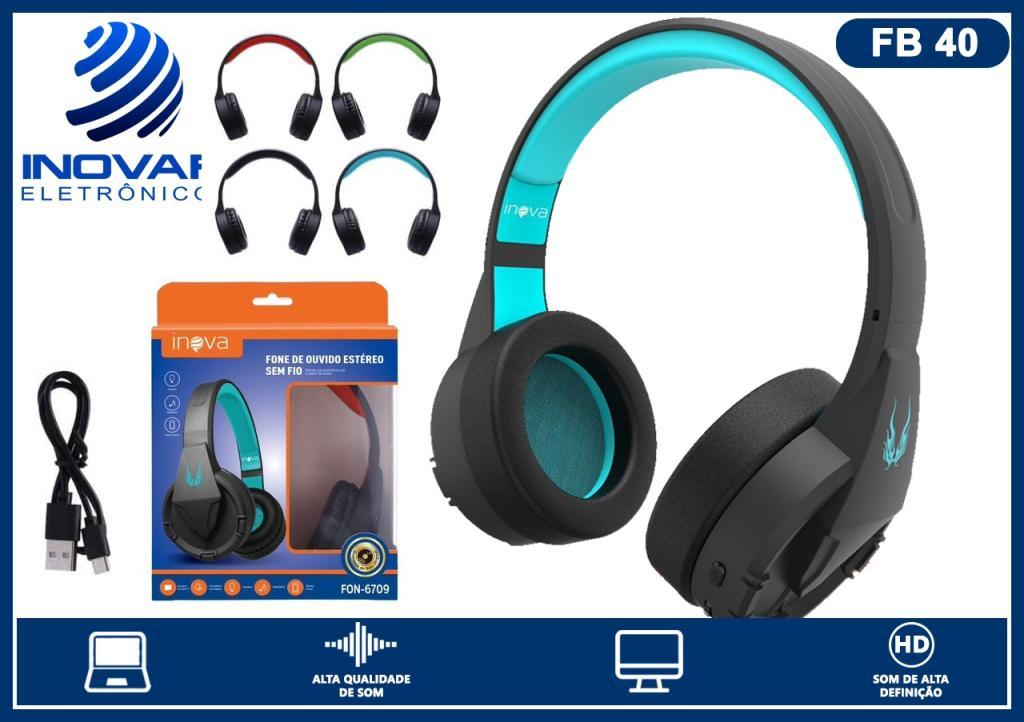 FB 40 FONE BLUETOOTH INOVA FON-6709 | inovar