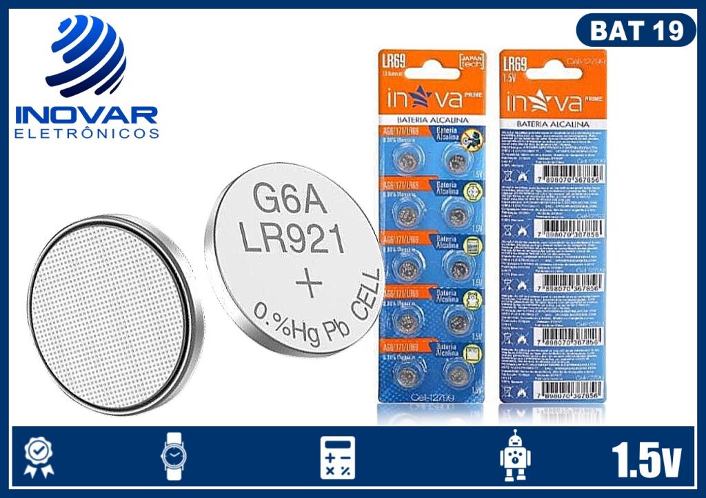 BAT 19 BATERIA BOTÃO 3V CARTELA COM 2 unidades FX-CR2025 | inovar