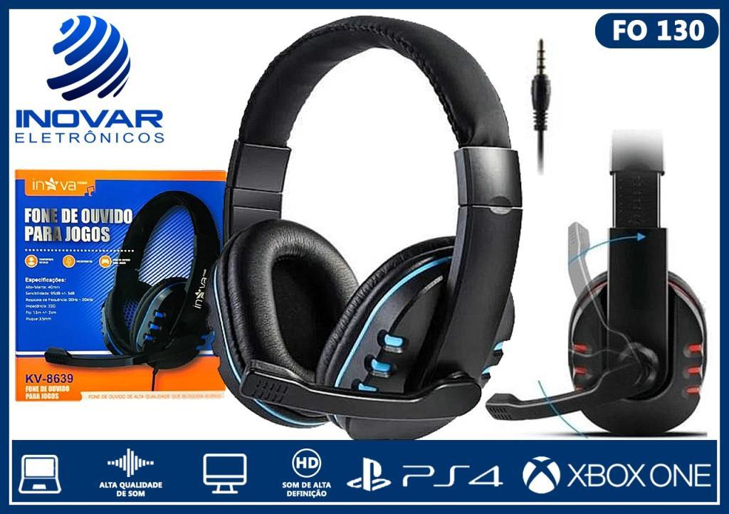 FO 130 FONE DE OUVIDO HEADSET GAMER COM MICROFONE PS4/XBOX ONE 8639 ...