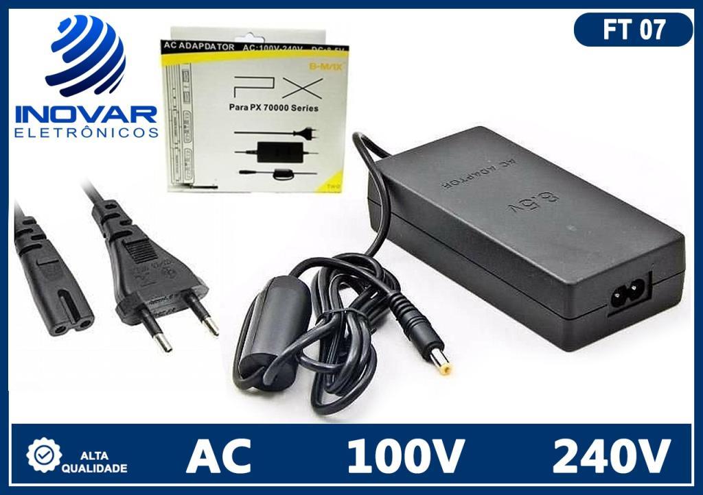 FT 07 FONTE PARA PS2 Entrada: AC100 ~ 240V 50/60HZ- Saída: DC 8,5V ...