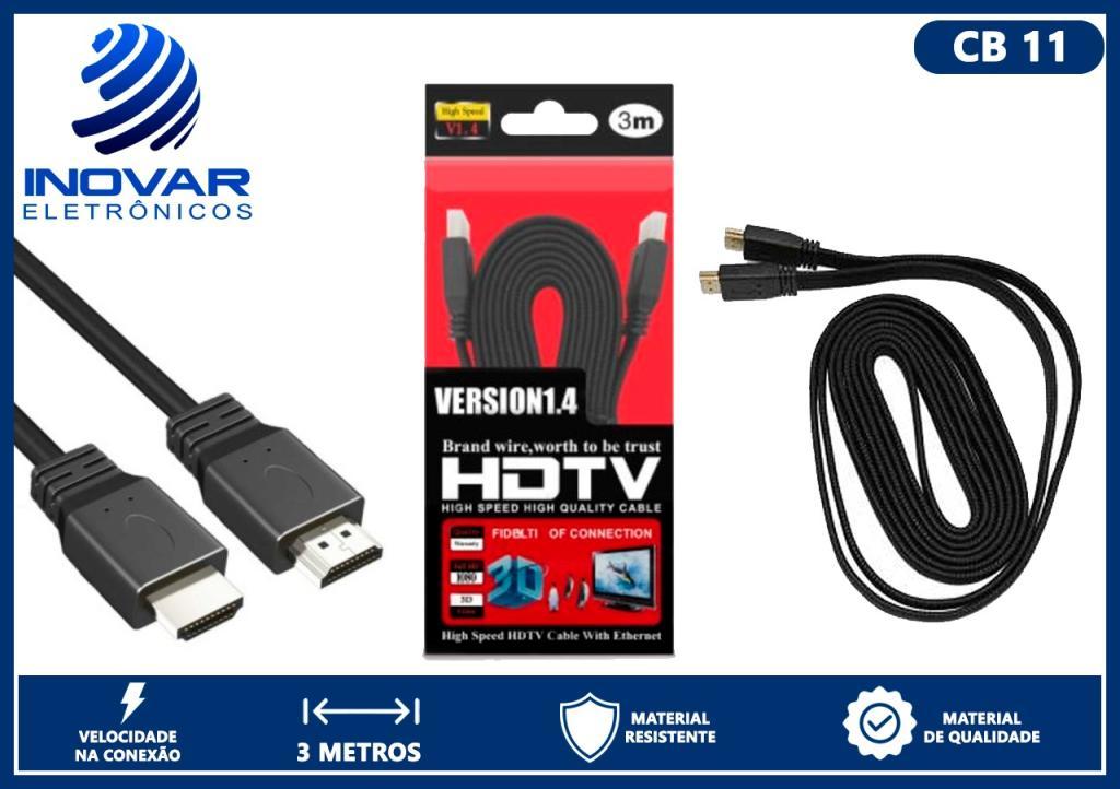 CB 11 CABO HDMI REFORÇADO 3 METROS mm-3m | inovar