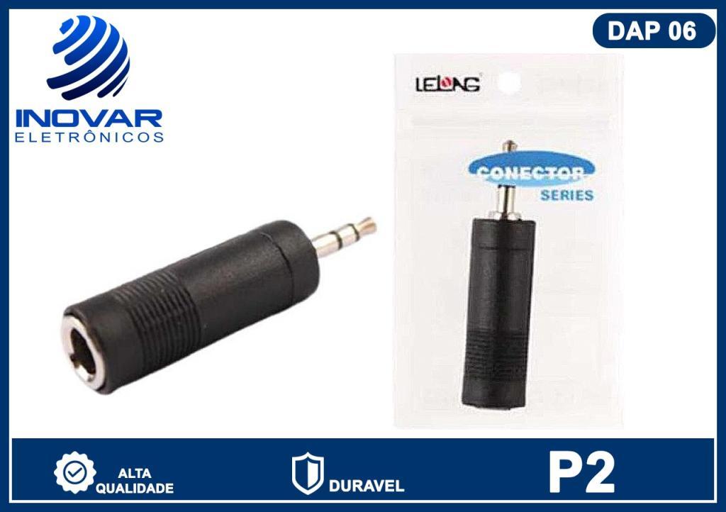 DAP 06 CONECTOR P2 MACHO/P10 FEMEA LE-5533 | inovar