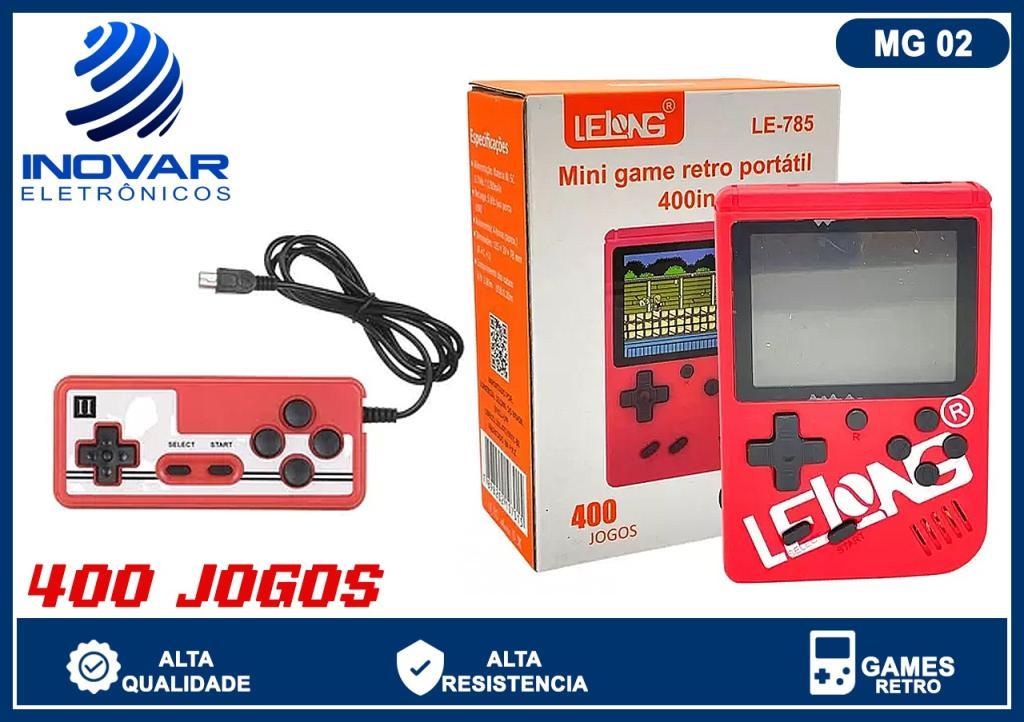 MG 02 GAME BOX 400 JOGOS COM CONTROLE | inovar