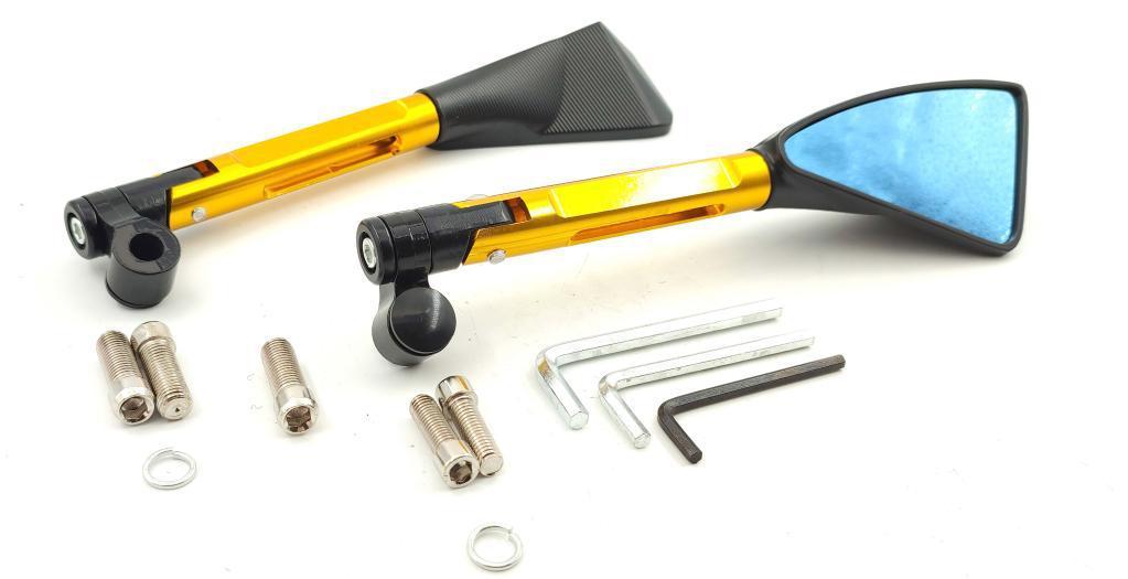 RETROVISOR RIZOMA LUXO UNIVERSAL DOURADO ILLION | airton